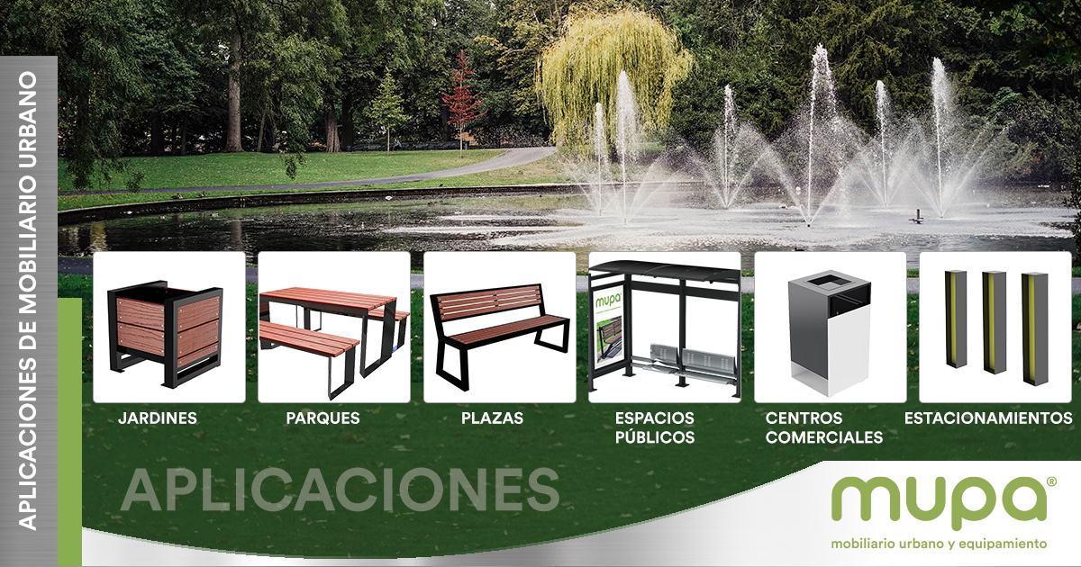 ¿Cuáles pueden ser las aplicaciones para el Mobiliario Urbano?